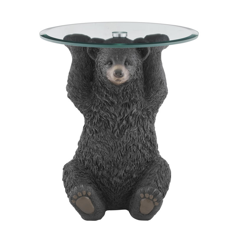 Kershaw Bear 20 Glass Top End Table